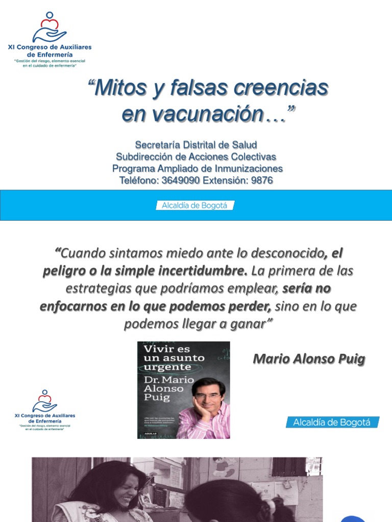 Mitos Y Falsas Creencias En Vacunacion Pdf Vacunación Influenza