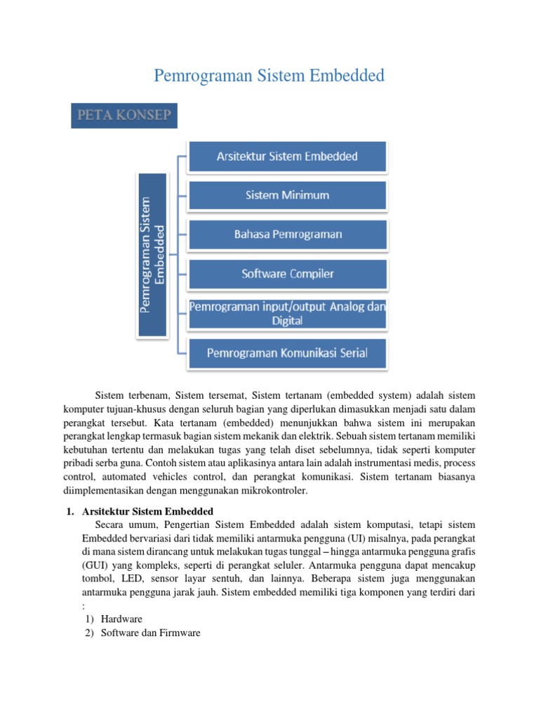 Pemrograman Sistem Embeddedd | PDF | Komputer | Teknologi & Rekayasa