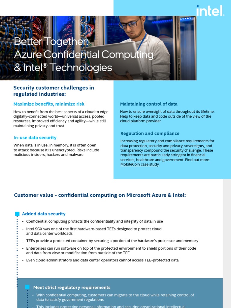 Azure Confidential Computing Technologies Guide | PDF | Computers | Technology & Engineering