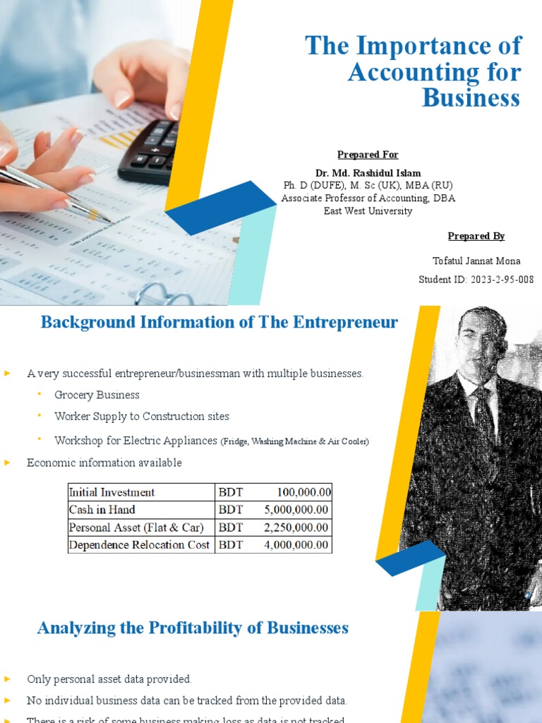 Presentation On Importance of Accounting in Business | Download Free ...