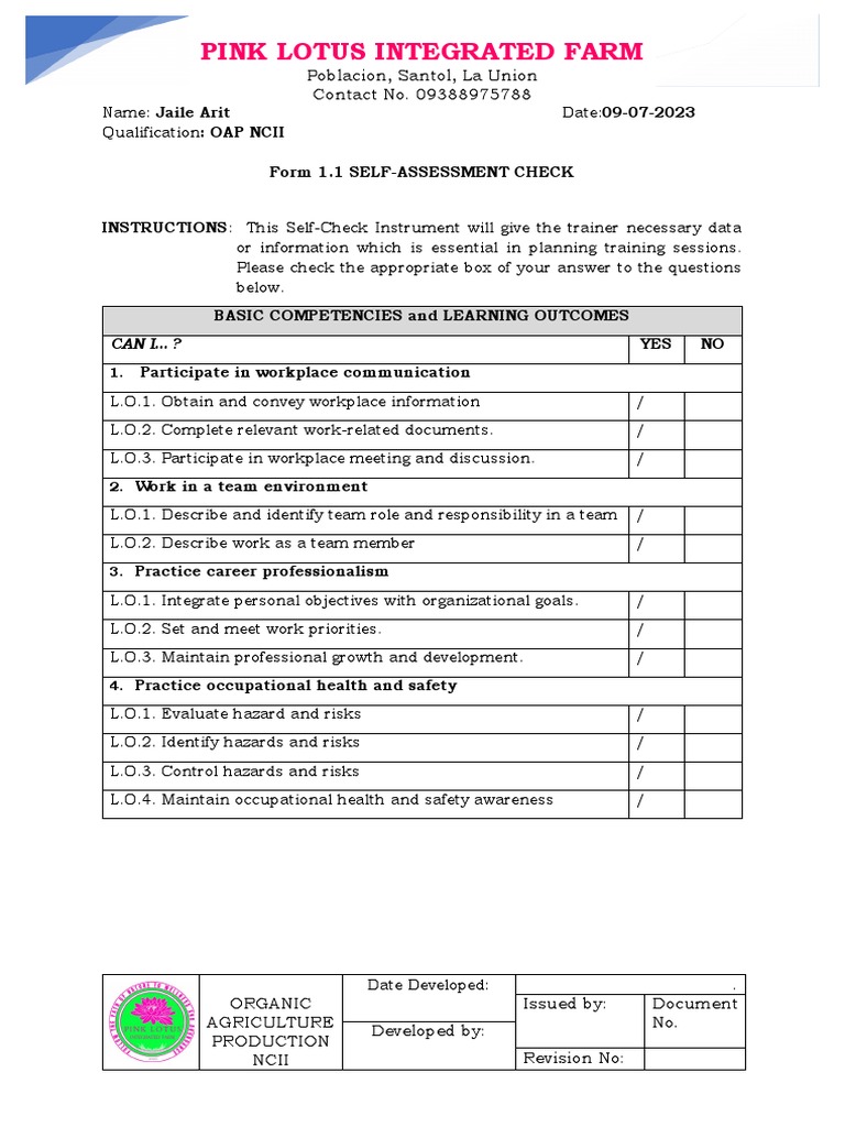 SWBL Kulang | PDF | Occupational Safety And Health | Risk