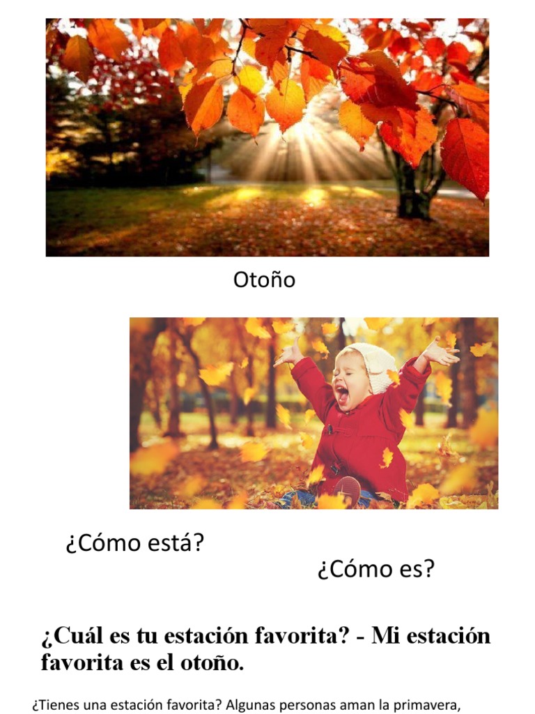El otoño | PDF | Otoño | Clima