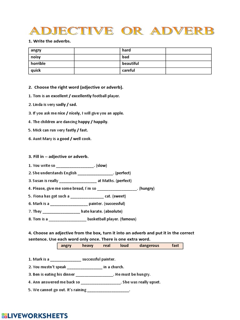 Adjective or Adverbs | PDF