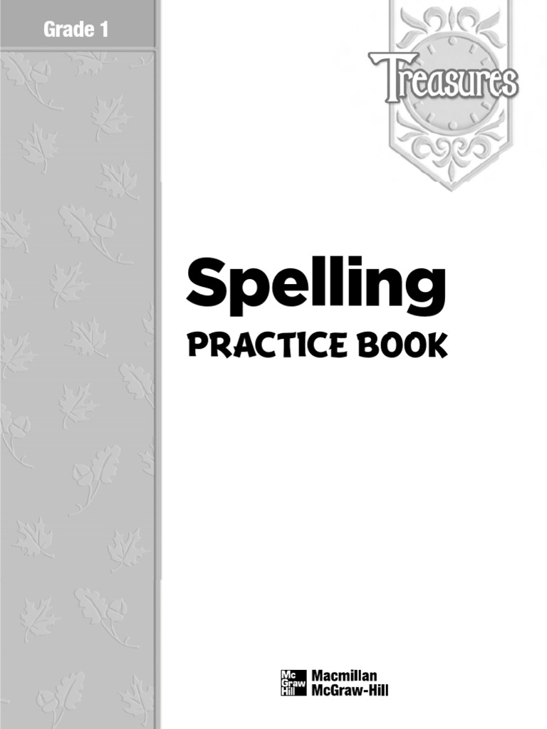 201509treasures Spelling Practice Book Grade 1 PDF | PDF | Linguistics