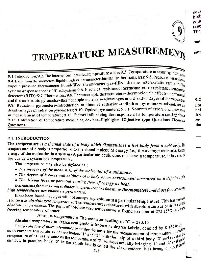 Temperature Measurement | PDF