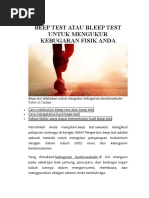 Prosedur Ujian Bleep Test | PDF