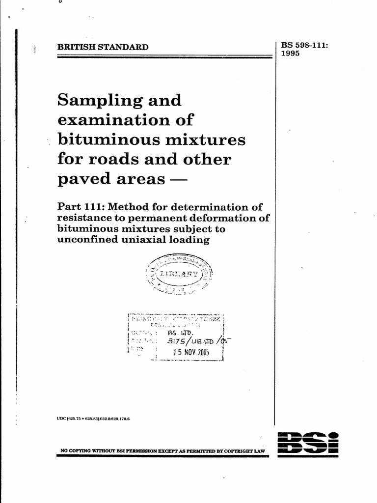 BS 598-111-1995 | PDF