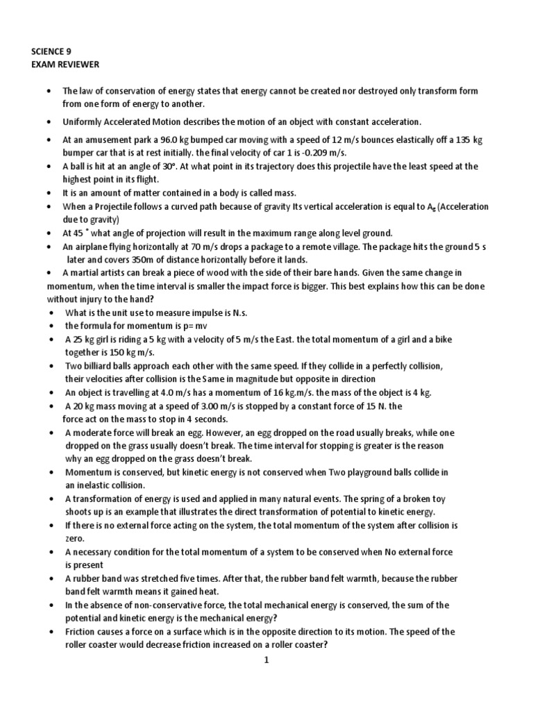 Reviewer | Download Free PDF | Collision | Force