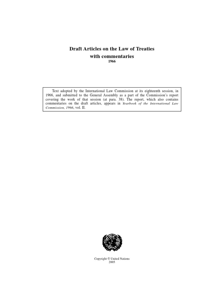 VCLT | PDF | Treaty | Ratification