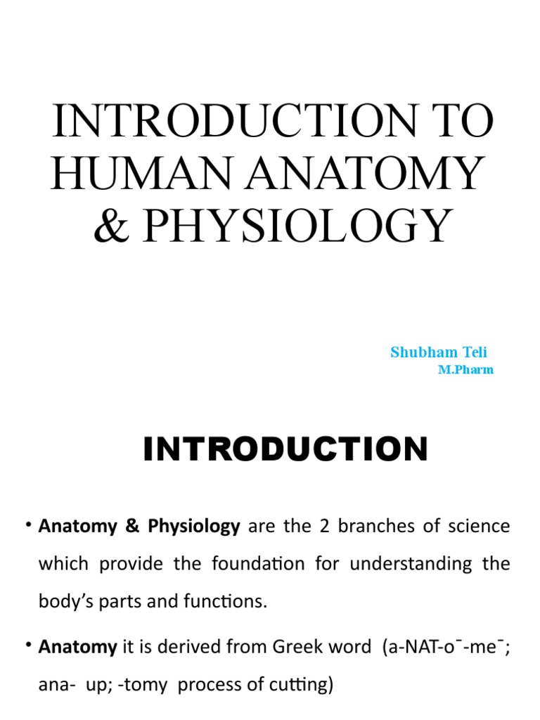 Introduction To HAP | PDF | Anatomical Terms Of Location | Anatomy