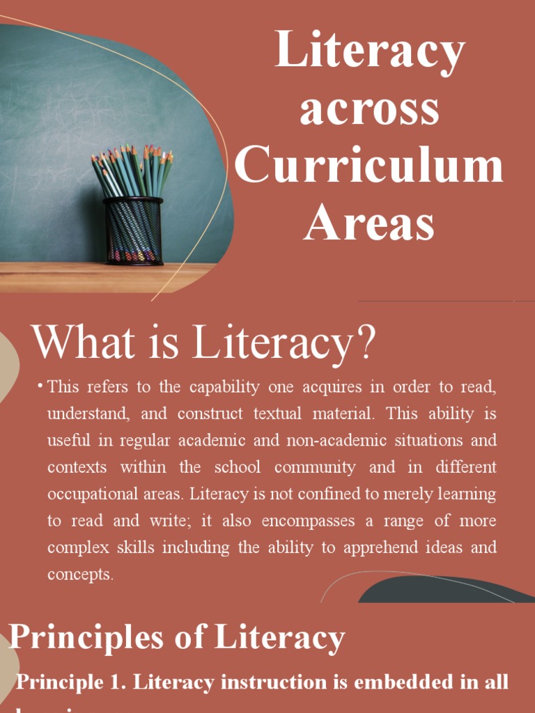 Literacy Across Curriculum Areas | PDF | Literacy | Learning