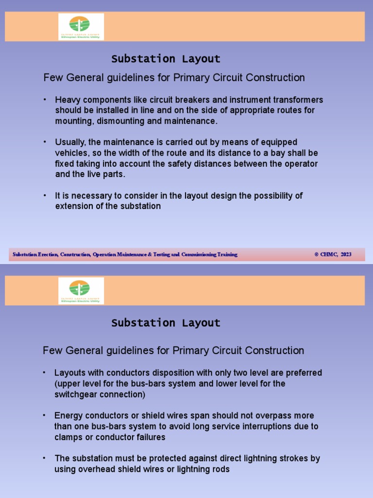 2.1 Substation Layout & Section | Download Free PDF | Electrical ...