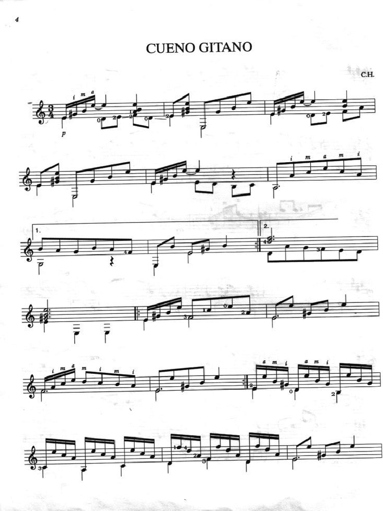 Cueno Gitano - C.Hartog | PDF