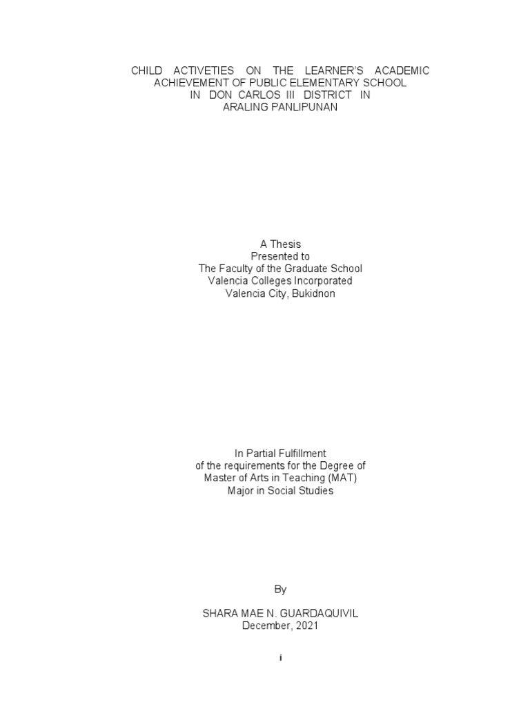 THESIS | PDF | Thesis | Doctor Of Philosophy