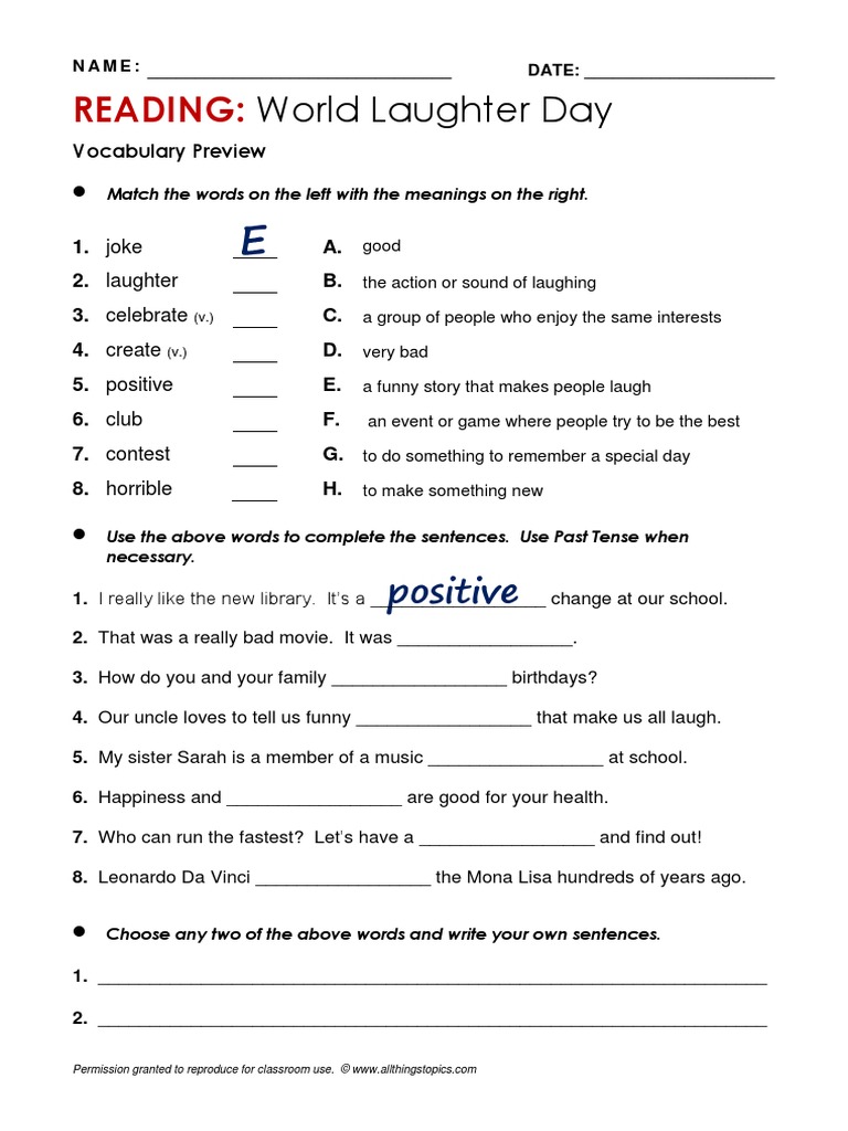Reading-World-Laughter-Day - Teacher | PDF | Laughter | Jokes