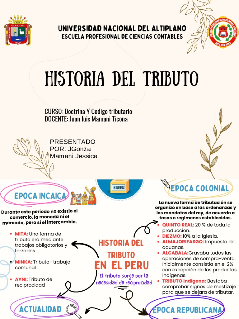 Historia Del Tributo - Gonza Jessica | PDF | Impuestos | Economias