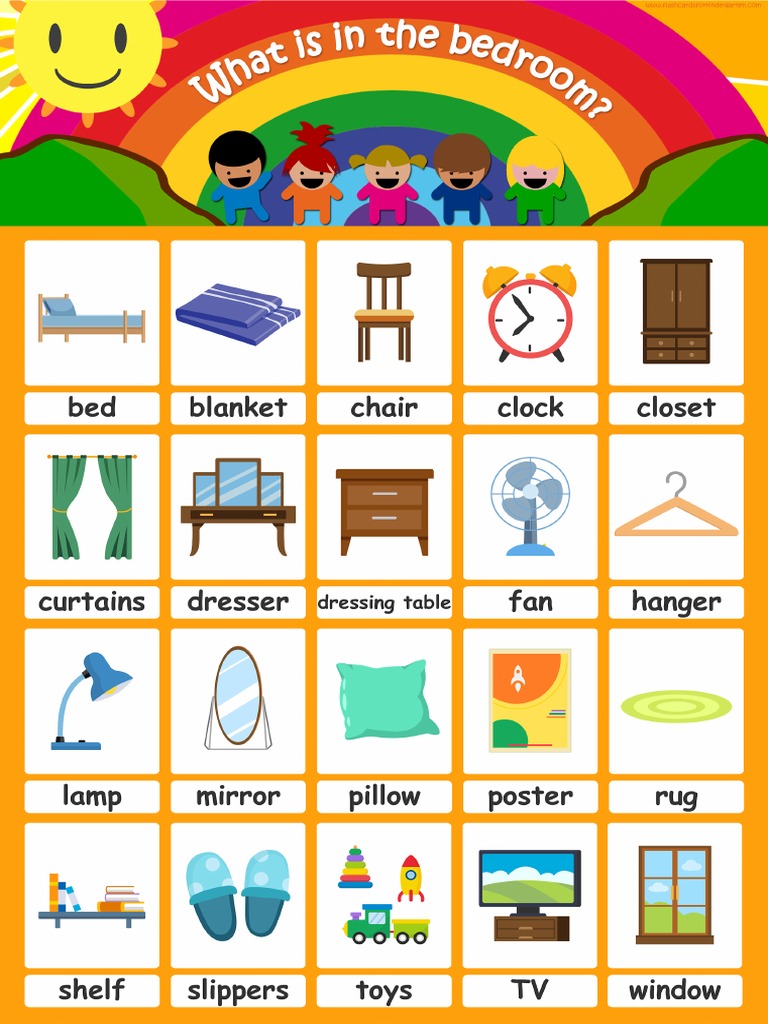 BEDROOM-flashcards-poster | PDF