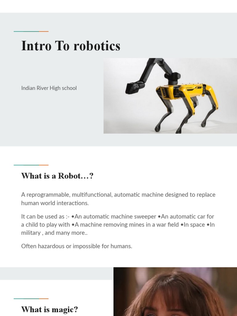 Intro To Robotics | PDF | Robot | Robotics