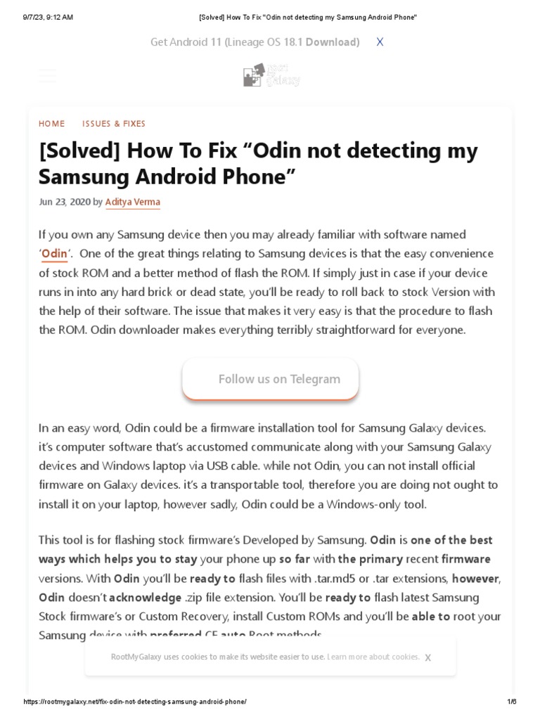 (Solved) How To Fix - Odin Not Detecting My Samsung Android Phone | Download Free PDF | Android ...