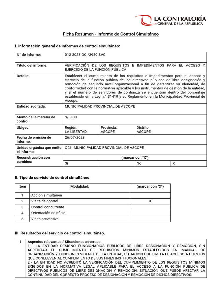 Ascope Resumen | PDF | Gobierno | Gobernancia