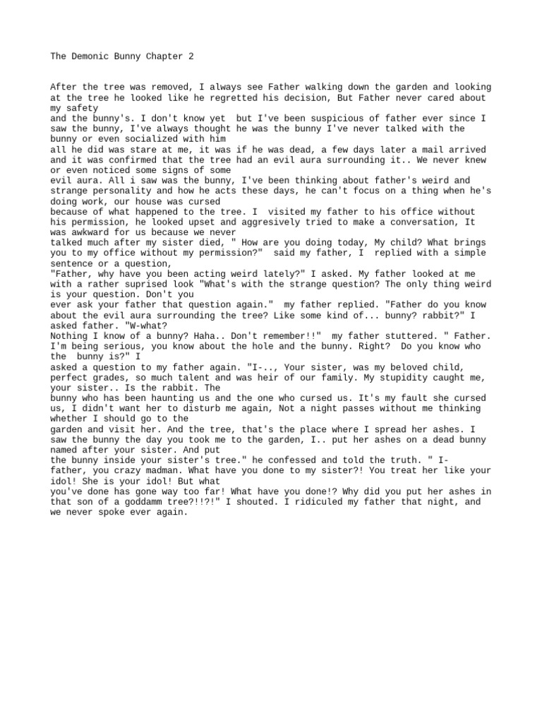The Demonic Bunny Chapter 2 | PDF