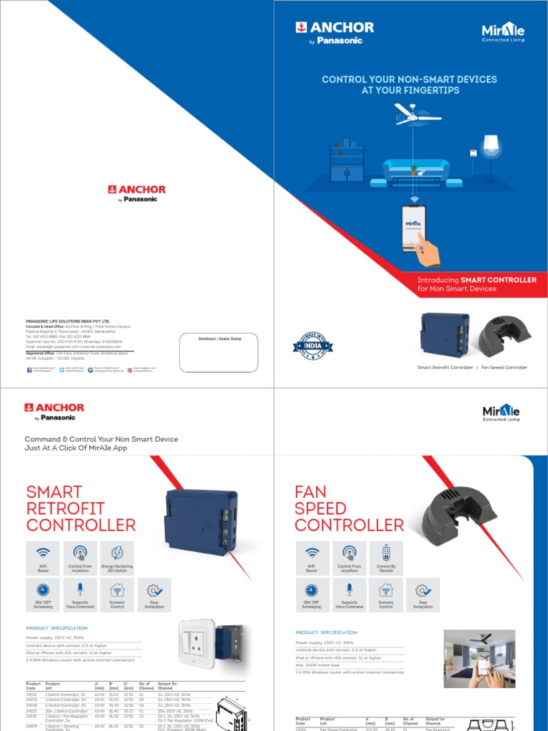 Anchor Smart Controller Leaflet 231221 | PDF | Ios | Equipment