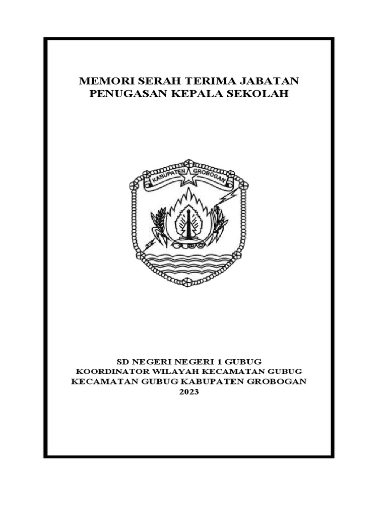 Cover Memori Jabatan | PDF