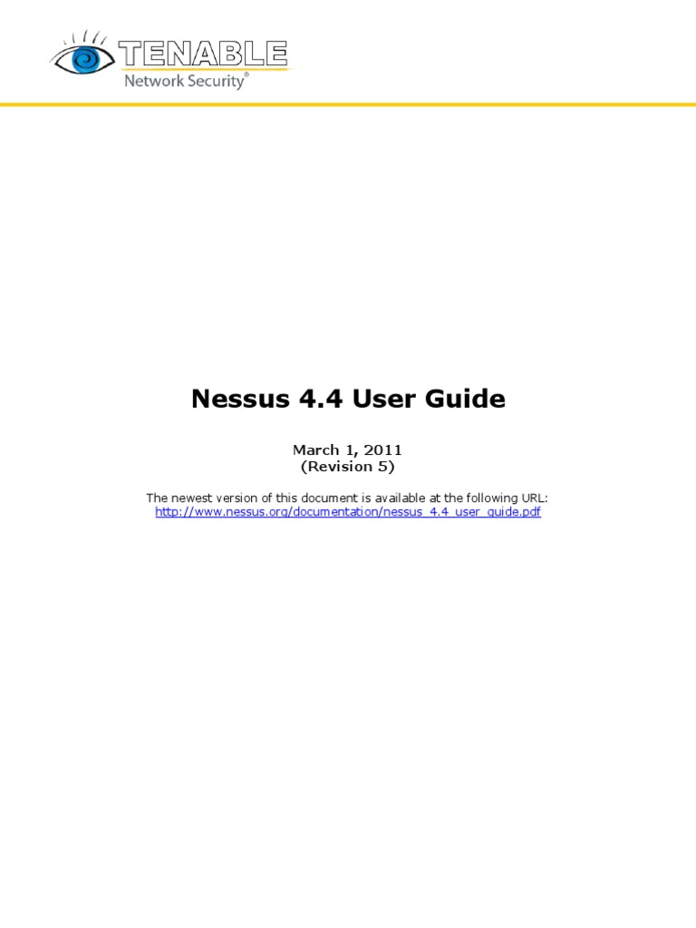 Nessus 4.4 User Guide | PDF | Port (Computer Networking) | Transport Layer Security
