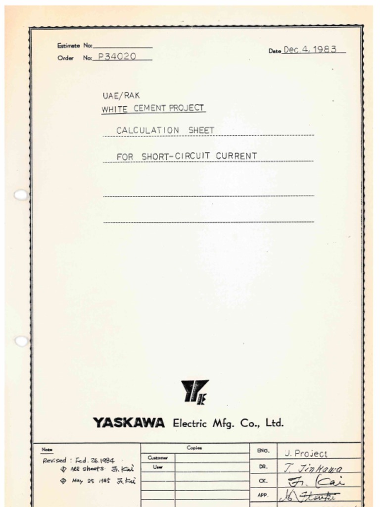 Fault Level Study - RAK White | PDF