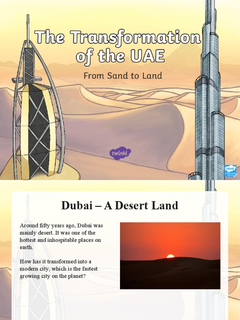 Ui2 SC 46 The Transformation of Dubai Powerpoint - Ver - 1 | PDF | Dubai | Desert