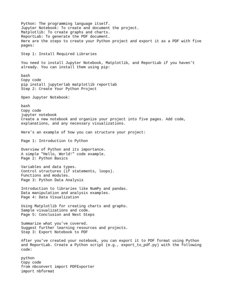 Python Notes | PDF Python Notes | PDF