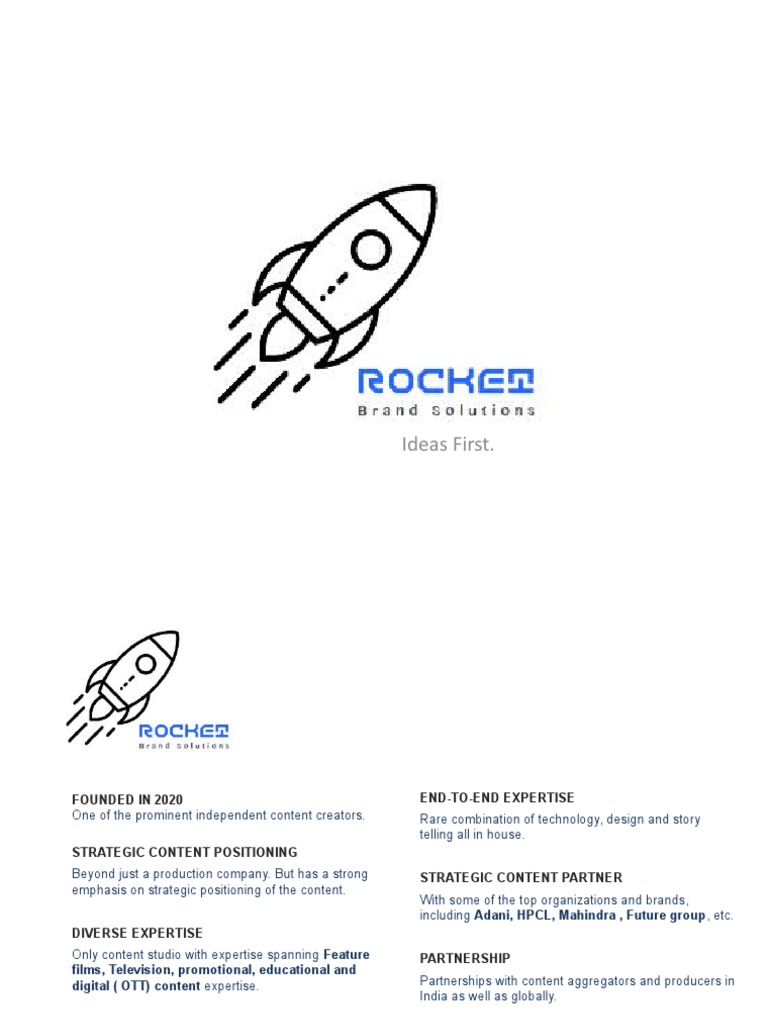 Rocket Brand Solutions | PDF | Advertising | Popular Culture & Media ...