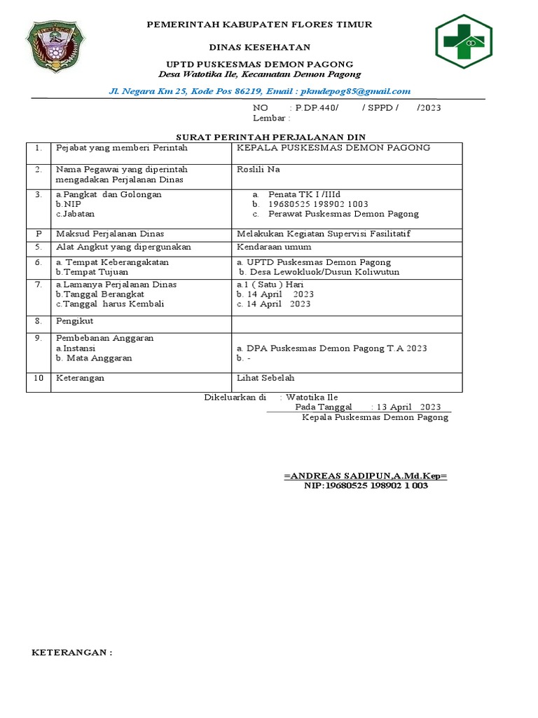 SPPD Baru 2023 | PDF
