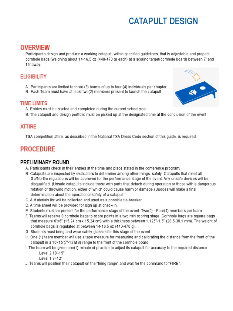 Tsa Catapult-Design 2023 | PDF | Leadership | Science, Technology, Engineering, And Mathematics