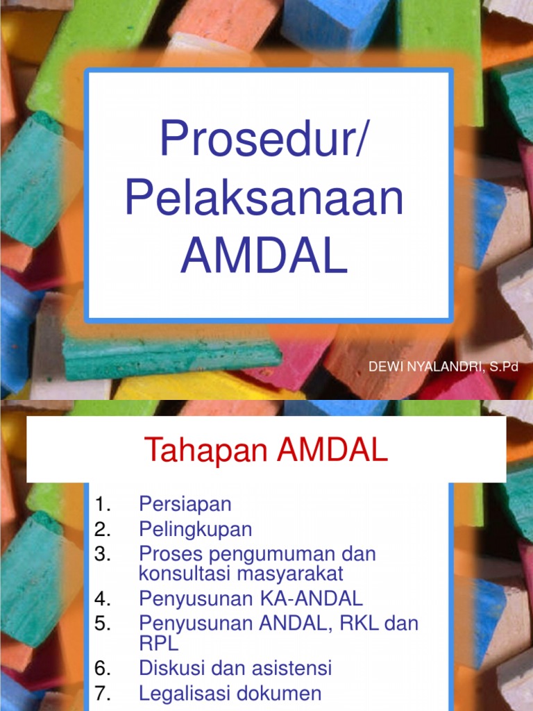 Ringkasan Materi IPA KD 3.8. Pelaksanaan AMDAL | PDF