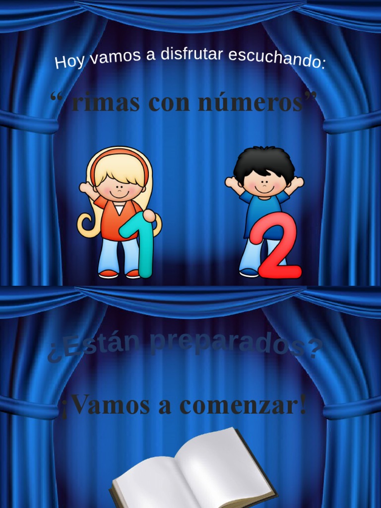 Rimas Con Números (Reconocimiento de Números - Conteo 1-10) | PDF