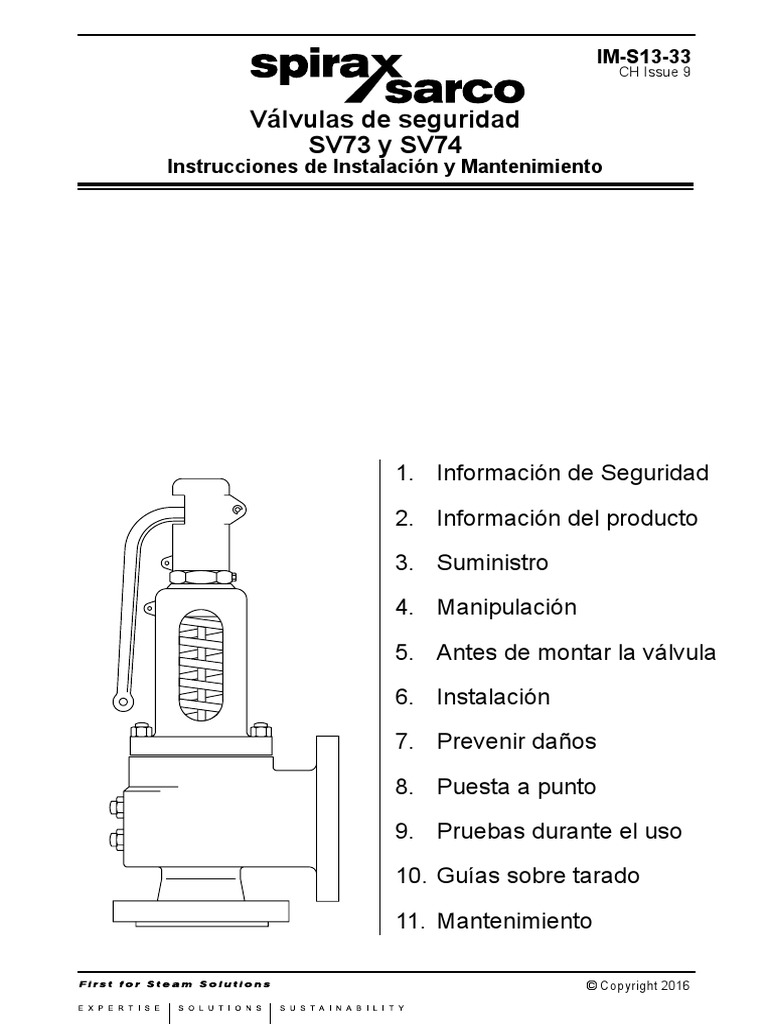 Ficha Tecnica SPIRAX SARCO | PDF | Hierro fundido | Acero