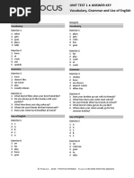 Grammar in Focus 2 - Answer Key | PDF | Reptile | J. K. Rowling