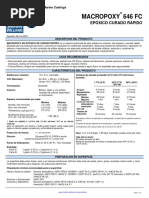 Ficha Tecnica Epoxi Macropoxy 646 FC Sherwin Williams | PDF | Epoxy | Procesos industriales