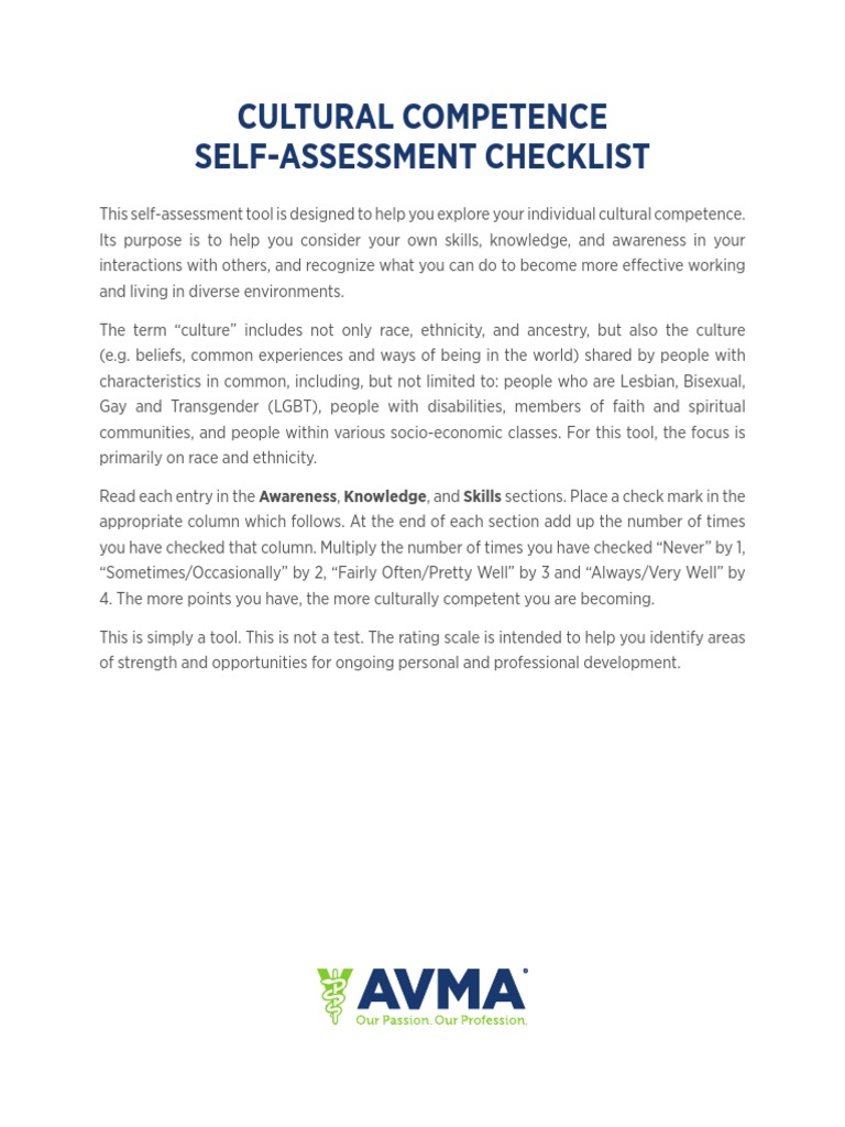 Diversity Cultural Competence Checklist | PDF | Lgbt | LGBTQIA+ Studies