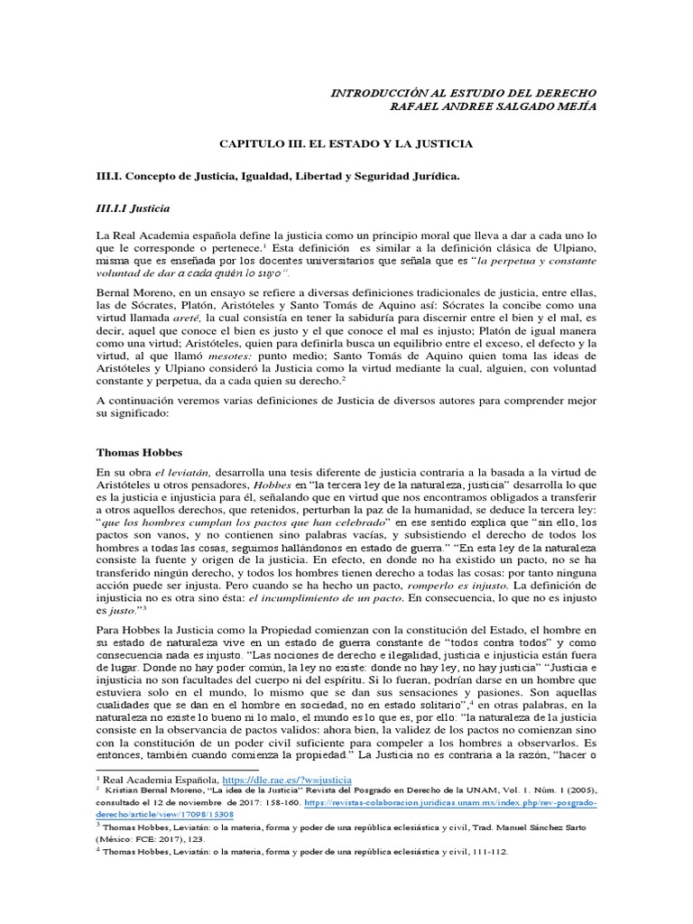 Introducción Al Estudio Del Derecho Justicia Pdf Justicia