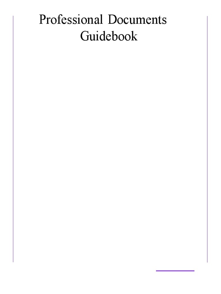 Professional Documents Guide | PDF | Résumé | Academic Degree