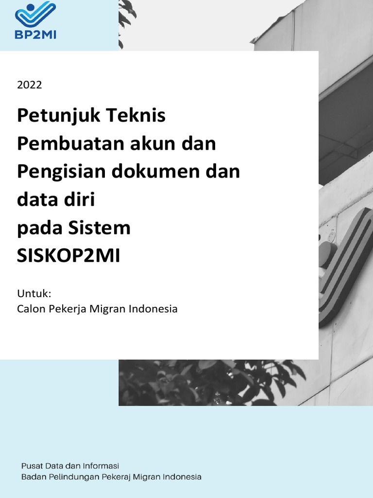 Juknis Siskop2mi - Pendaftaran Akun Dan Lengkapi Data Diri | PDF