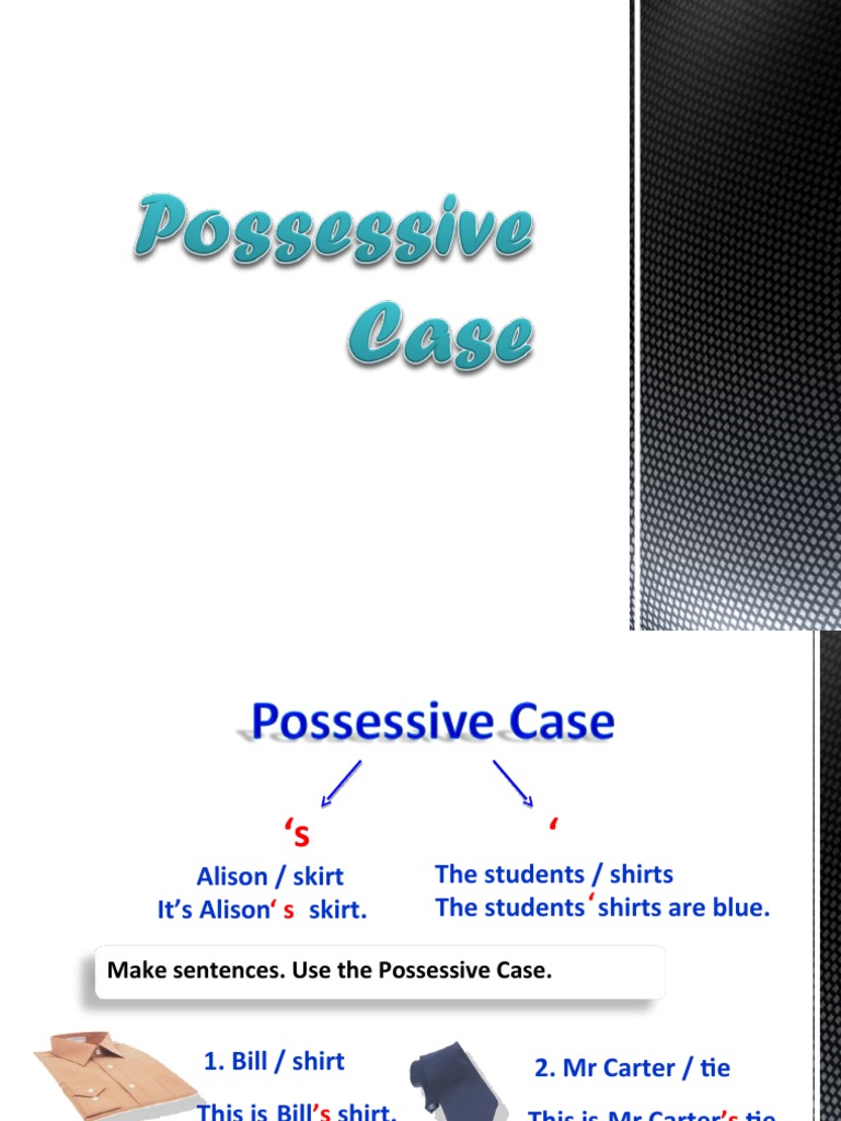 Possessive-Case PPT | PDF