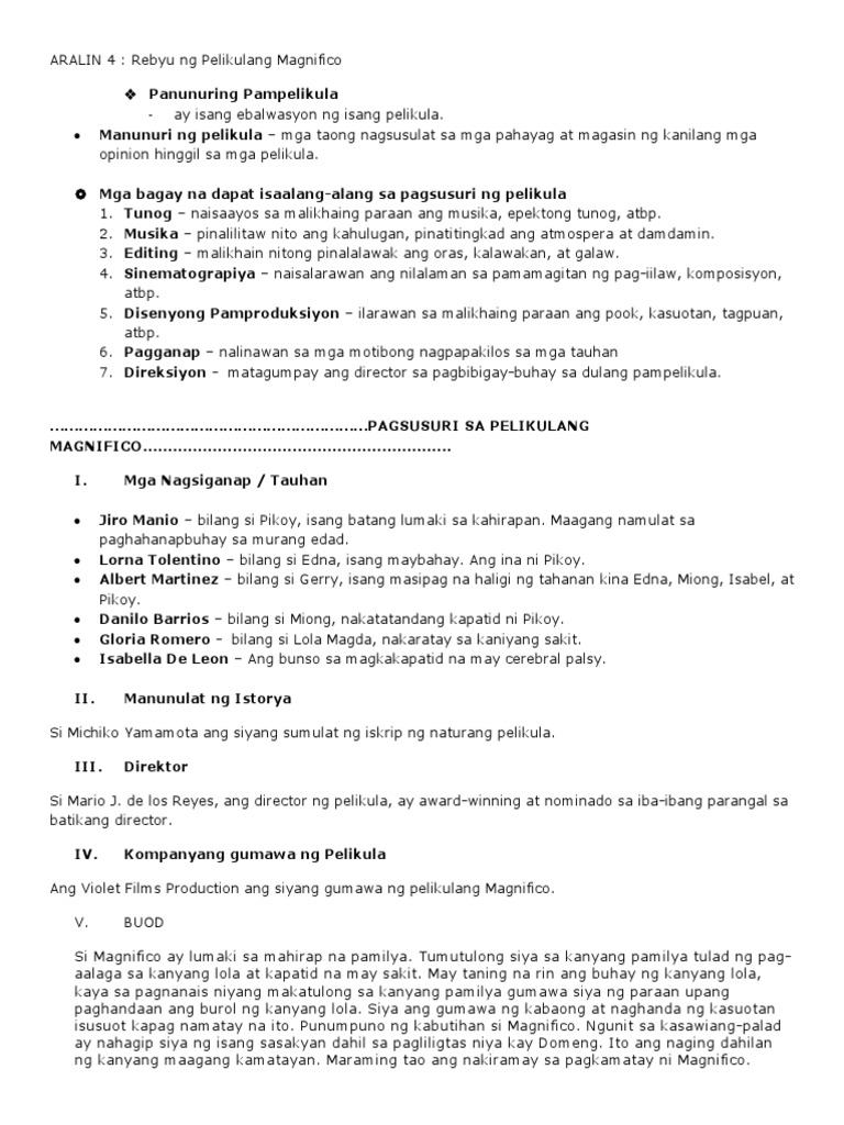 Visual Aids Filipino | PDF