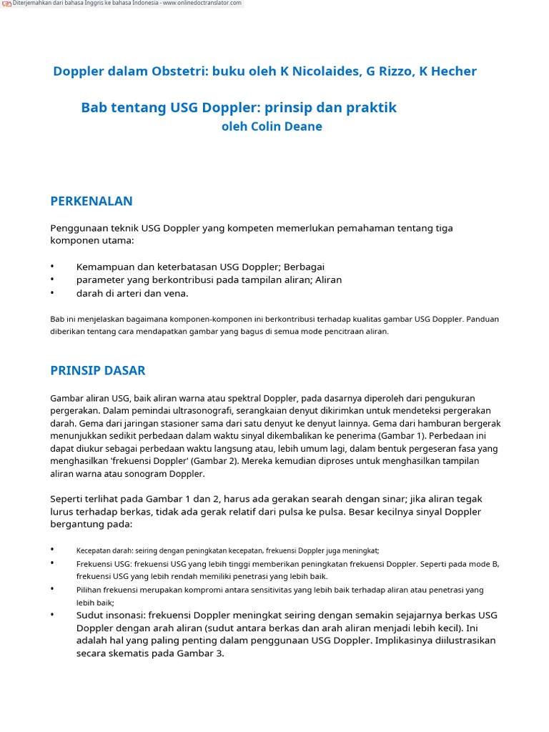 Prinsip dan Praktik USG Doppler Obstetri | PDF | Seni | Sains & Matematika