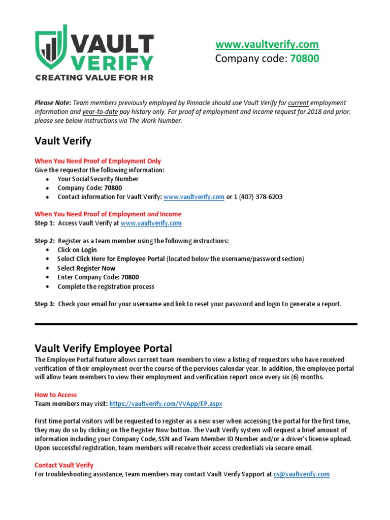 Employment Verification Instructions | PDF | User (Computing) | Social ...