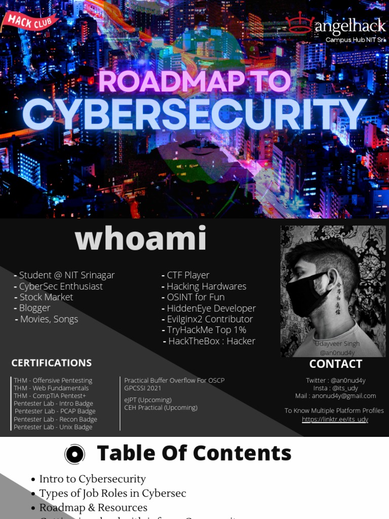 Roadmap To Cybersecurity | PDF | Security | Computer Security
