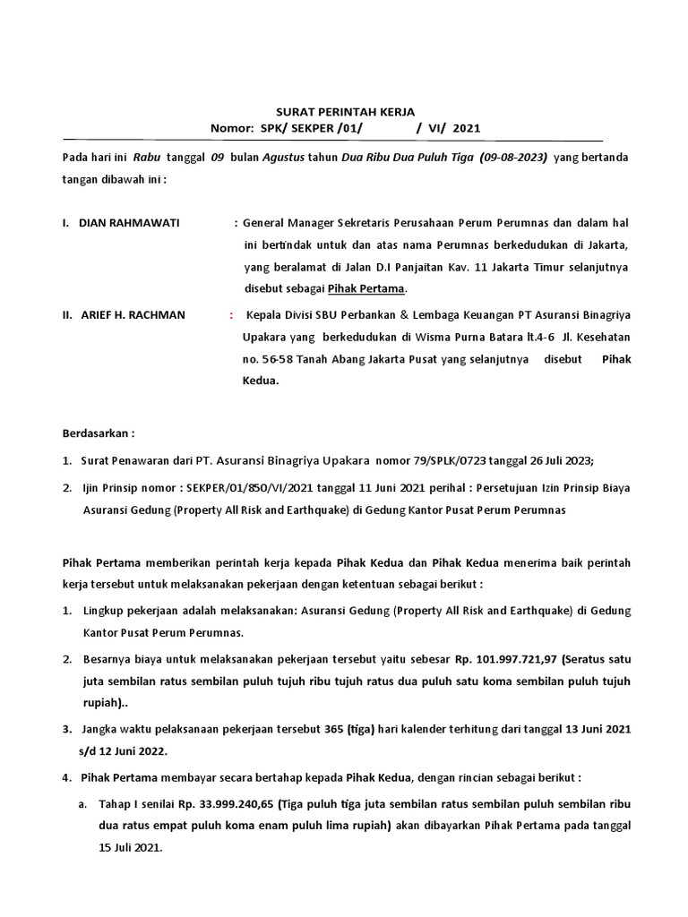 SPK Asuransi Mobil Hyundai | PDF