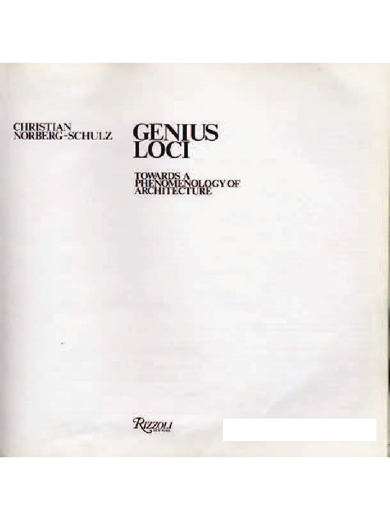 Genius Loci | PDF
